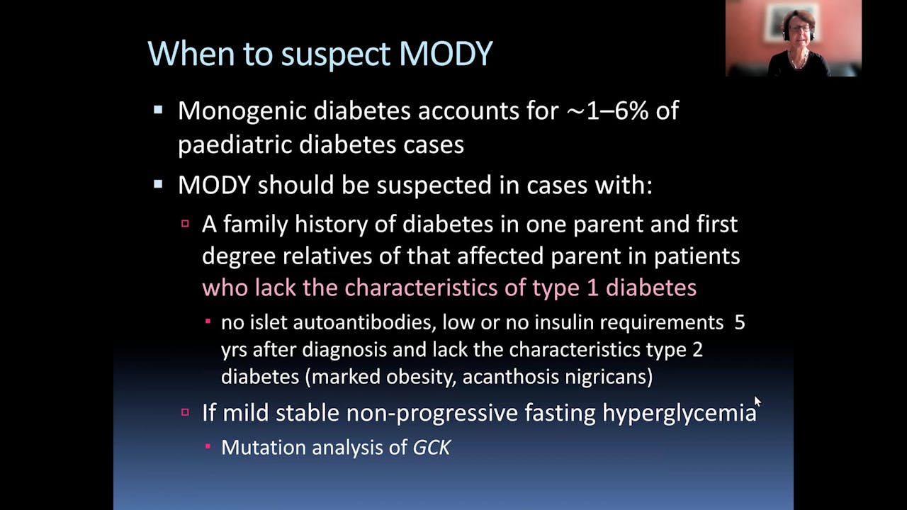Navigating possible MODY Prof Maria Craig - armchairmedical.tv