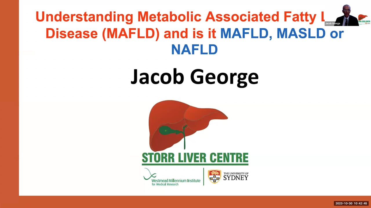Understanding Metabolic Associated Fatty Liver Disease Prof Jacob ...