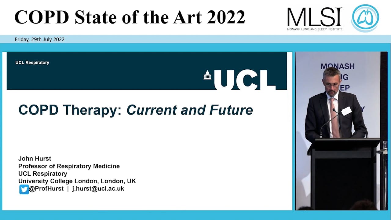COPD treatment current and future Prof John Hurst - armchairmedical.tv
