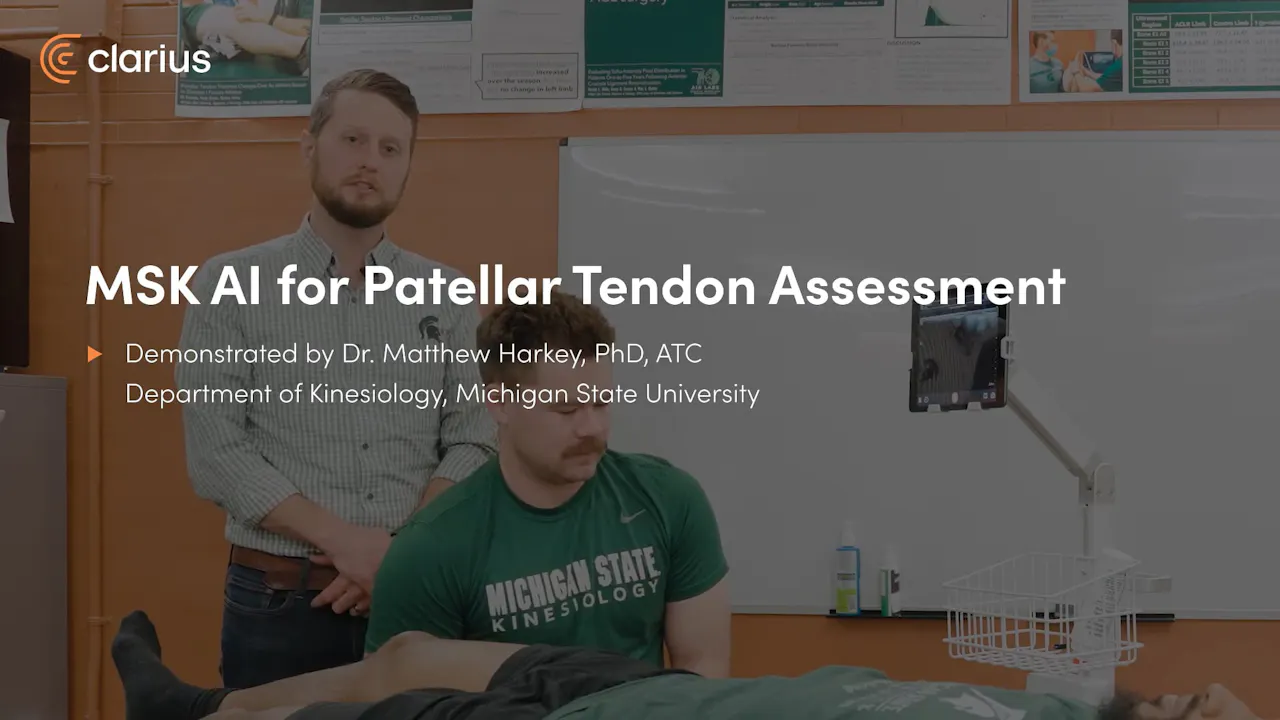 MSK AI for Patellar Tendon Assessment - armchairmedical.tv