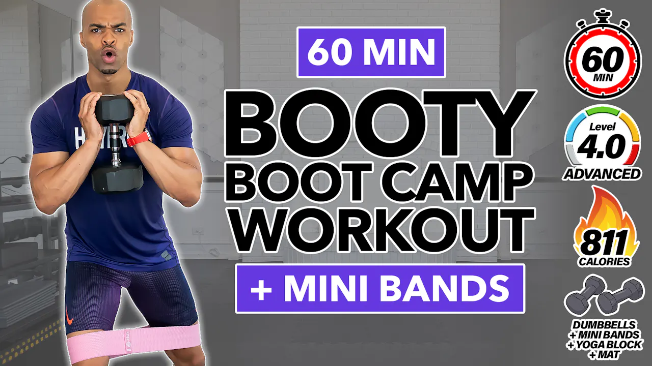 60 Minute Booty Boot Camp Lower Body Workout + Abs - Millionaire Hoy Pro
