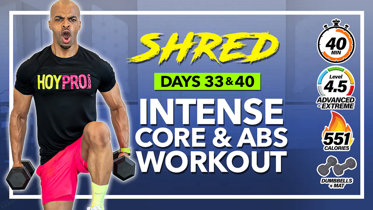 40 Minute Unilateral Core & Abs Workout - SHRED #33 & 40 - Millionaire ...