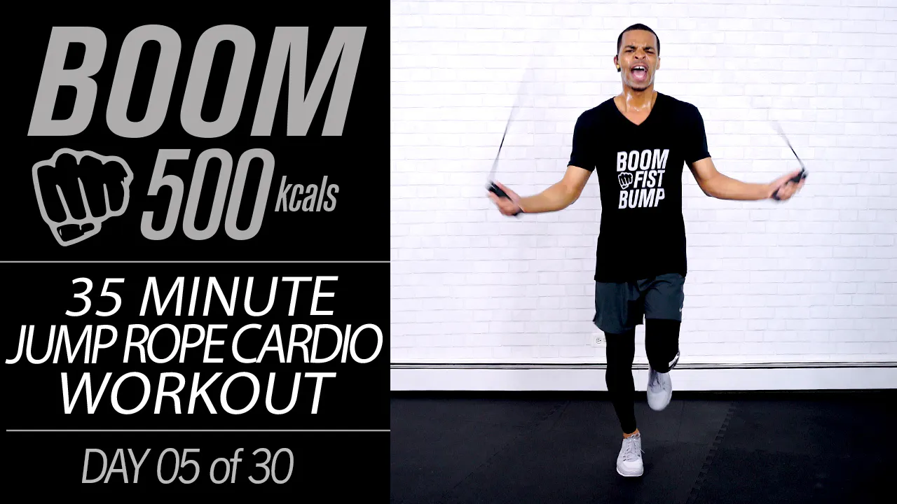 BOOM #05 - 35 Minute Jump Rope Cardio Workout - Millionaire Hoy Pro