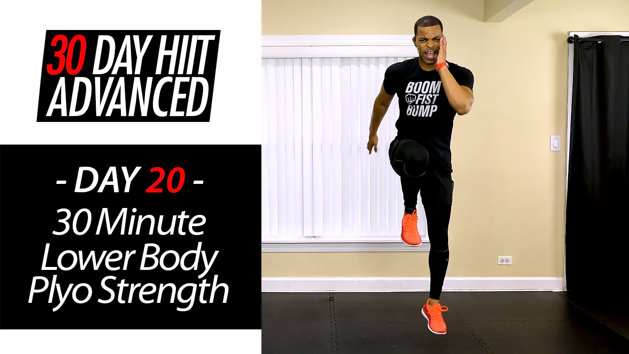 30 Minute Lower Body Plyo Strength Legs Workout - Advanced #20 ...