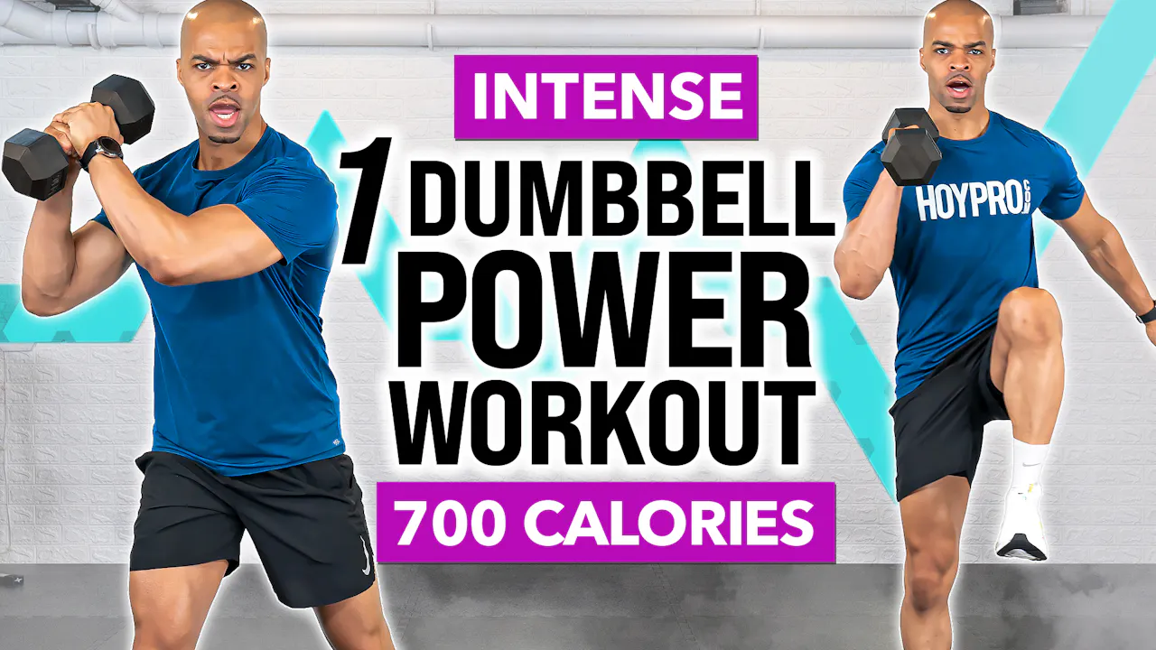 40 Minute LIVE One Dumbbell Full Body POWER Workout - Millionaire Hoy Pro