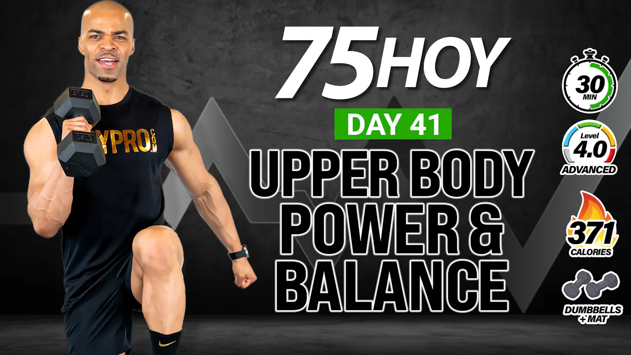 30 Minute Upper Body Power & Balance Workout - 75 HOY #41 - Millionaire ...