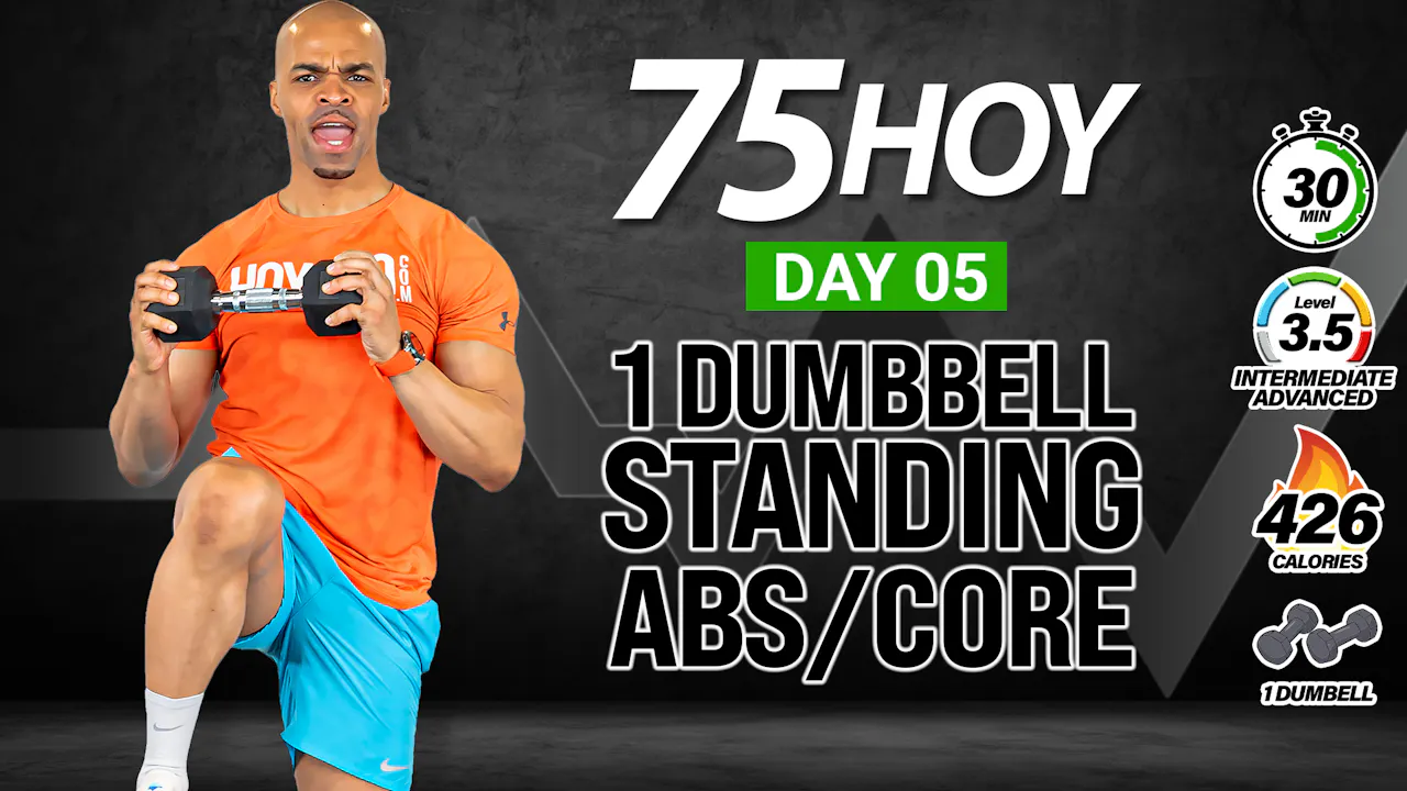 30 Minute One Dumbbell Standing Abs Workout 75 Hoy 05 Millionaire