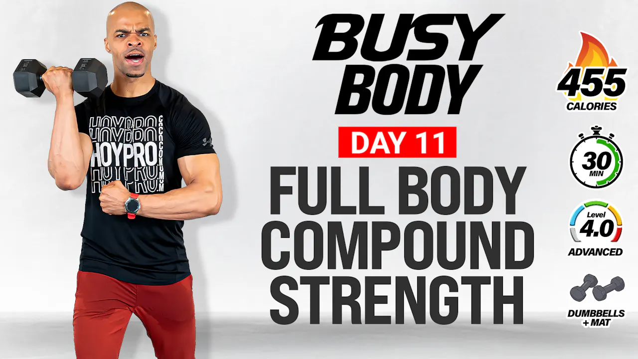 30 Minute Sticky Sets Strength (No Jumping) - BUSY BODY #11 ...