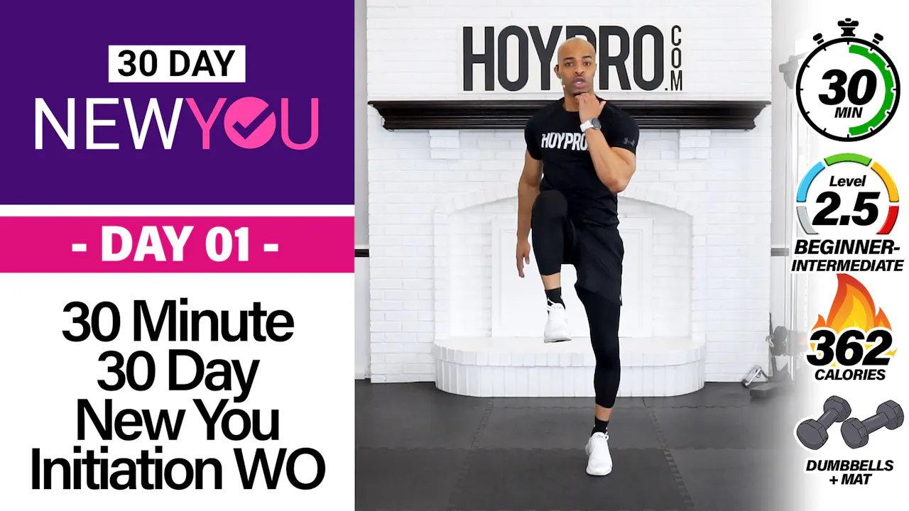 30 Minute 30 Day New You Initiation Workout - NEW YOU #01 - Millionaire ...