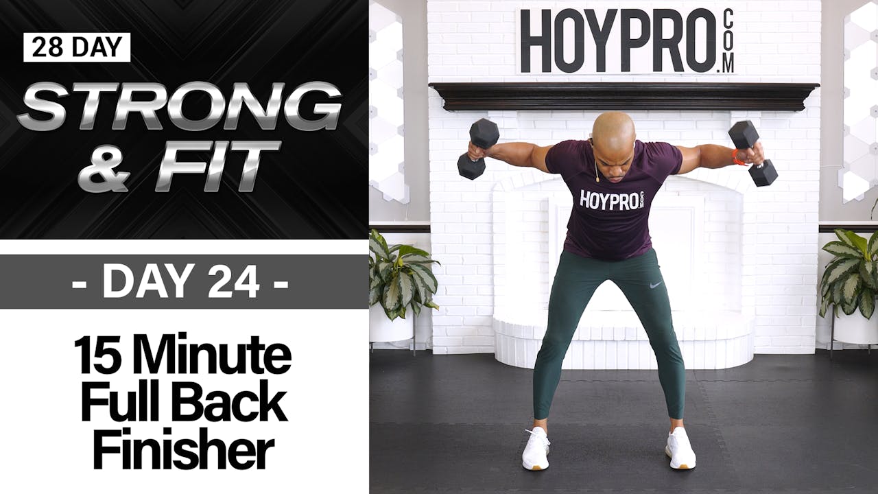 15 Minute Full Back & Shoulders Upper Body FINISHER - STRONGAF #24 ...