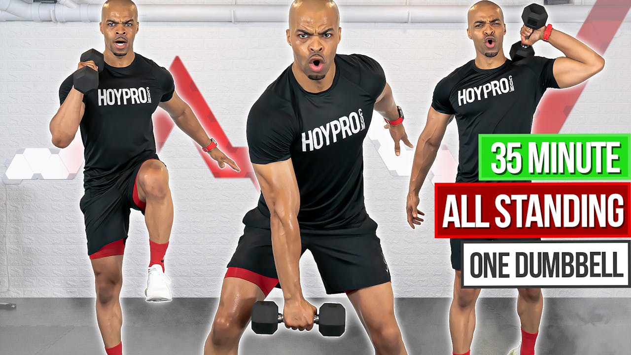 35 Minute Full Body One Dumbbell Upgrades Workout - Millionaire Hoy Pro