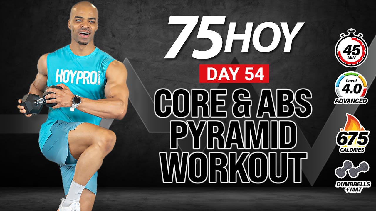 45 Minute Functional Core + Abs Pyramid (No Jumping) - 75 HOY #54 ...