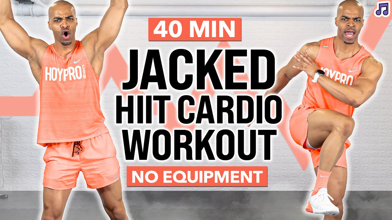 40 Minute "JACKED" Full Body Jumping Jack HIIT (No Equipment) (Music) - Millionaire Hoy Pro