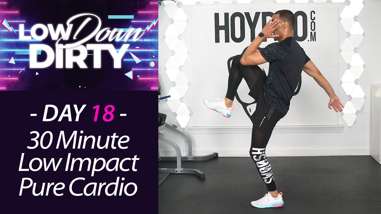 30 Minute CARDIO - Low Impact Pure Cardio HIIT Workout - Low Down #18 ...