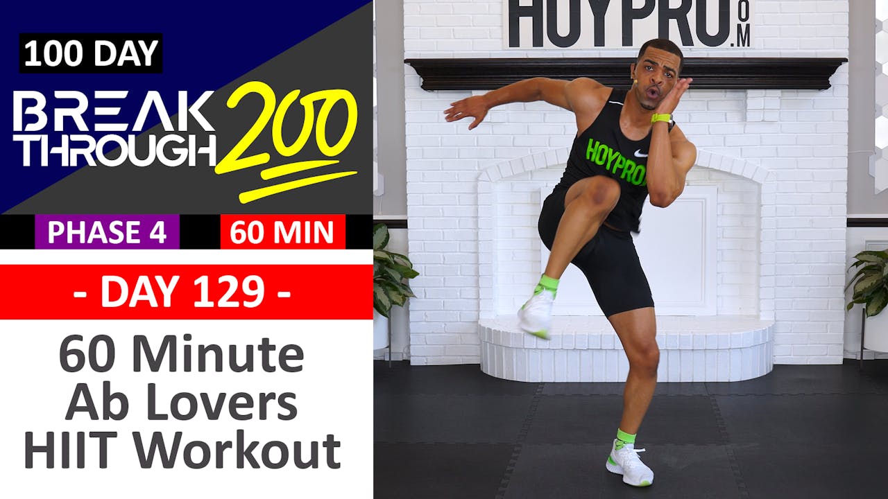 #129 - 60 Minute SIX-PACK Hybrid HIIT Workout for Ab Lovers ...