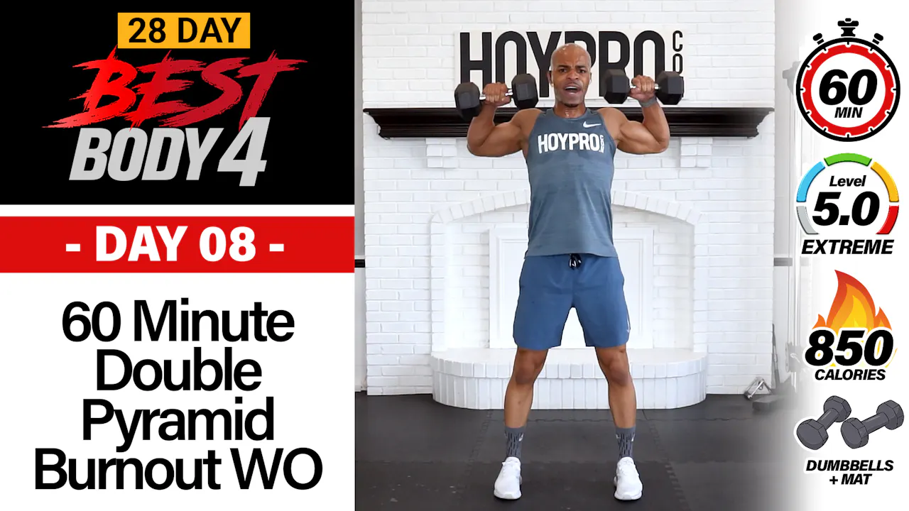 60 Minute Double Pyramid Hybrid Burnout - Best Body 4 #08 - Millionaire ...
