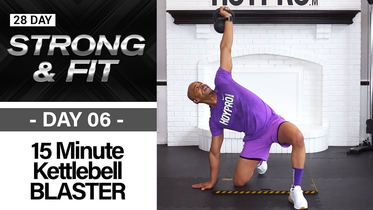 15 Minute Kettlebell Body BLASTER - STRONGAF #06 - Millionaire Hoy Pro
