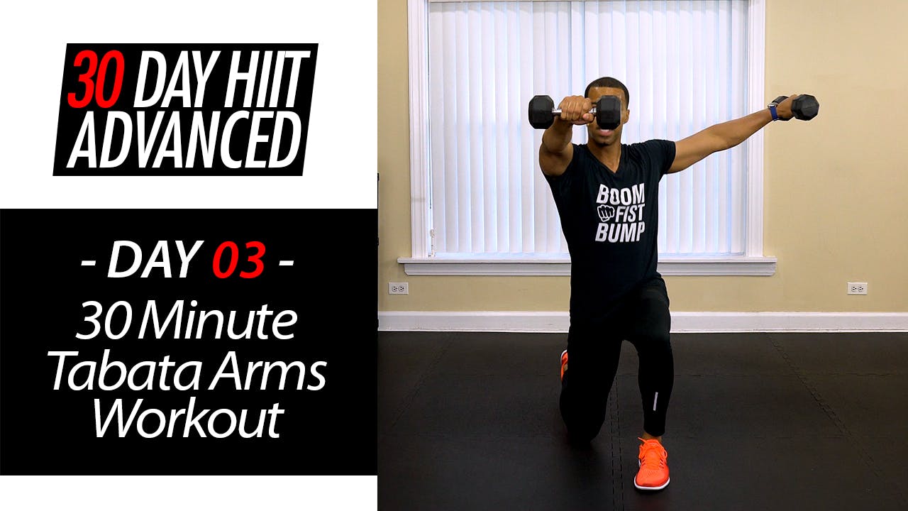 30 Minute Tabata Arms Upper Body Workout - Advanced #03 - 30 Day ...