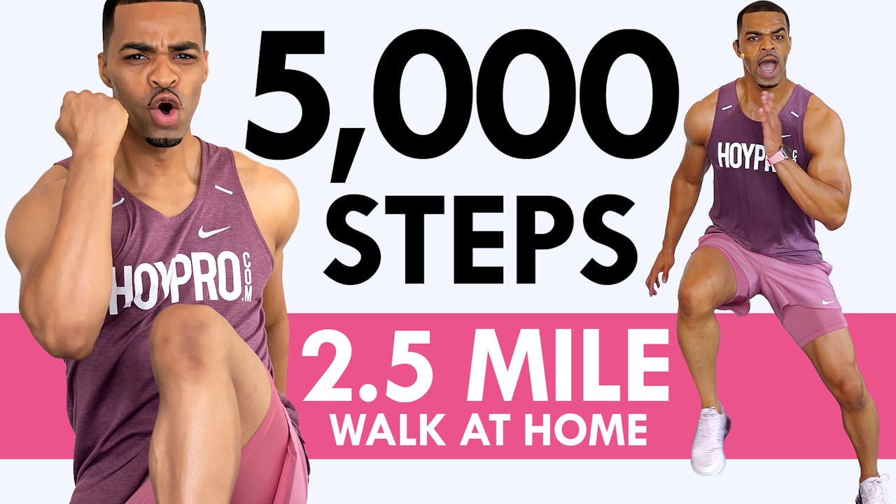 40 Min 5,000 Steps Indoor Walking No Jumping Workout - Millionaire Hoy Pro