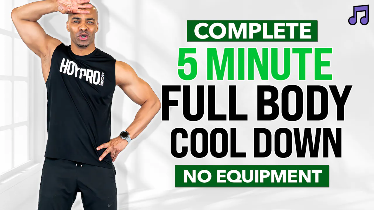 5 Minute Full Body Cool Down Stretch #001 (Music) - Millionaire Hoy Pro
