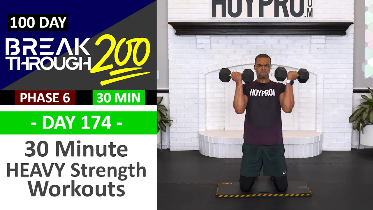 #174 - 30 Minute HEAVY Strength Full Body Workout - Breakthrough200 ...