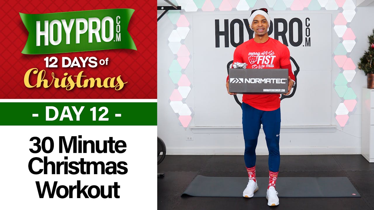 30 Minute Merry Christmas Hybrid HIIT Workout - 12 Days of Christmas ...