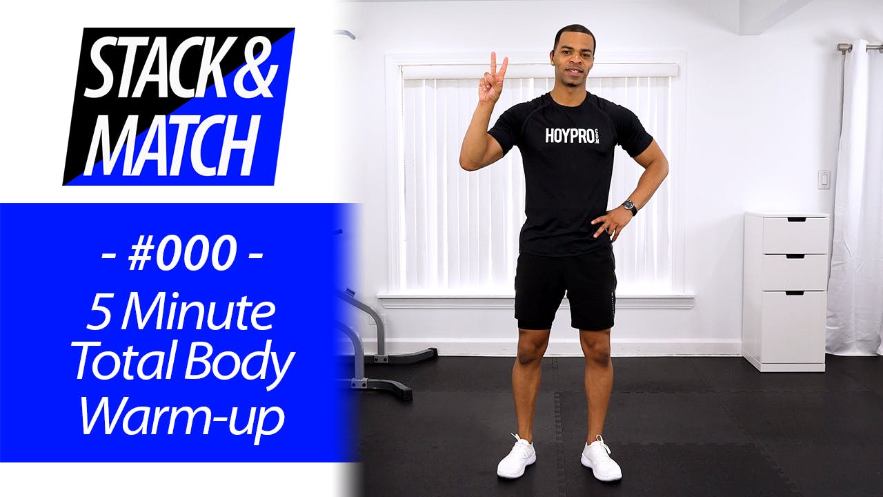 5 Minute Quick Total Body Warm-up #01 - Stack & Match #000 ...