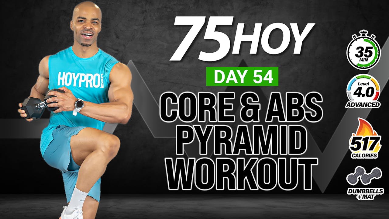 35 Minute Functional Core + Abs Pyramid (No Jumping) - 75 HOY #54 ...
