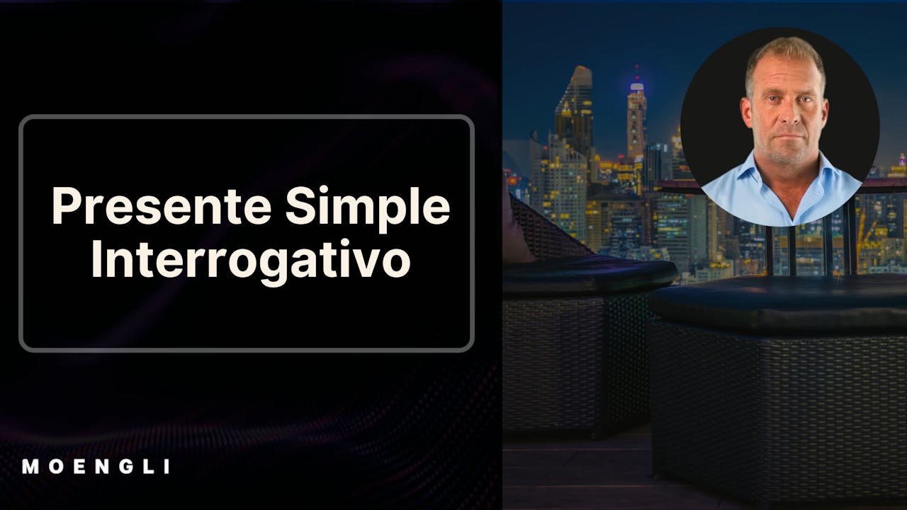 Presente simple interrogativo premium - MOENGLI