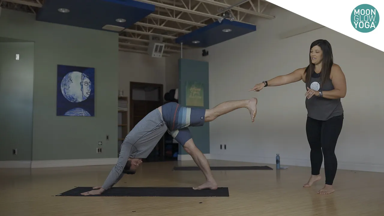 Eka pada koundinyasana 2 - Moonglow Yoga Streaming Classes