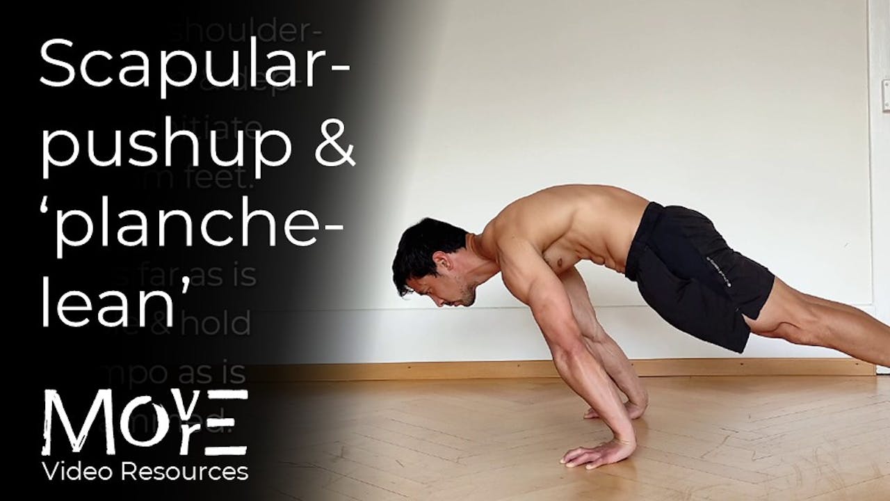 'Scapular-pushup' and 'Planche-lean' - SAS push (horizontal) - The ...