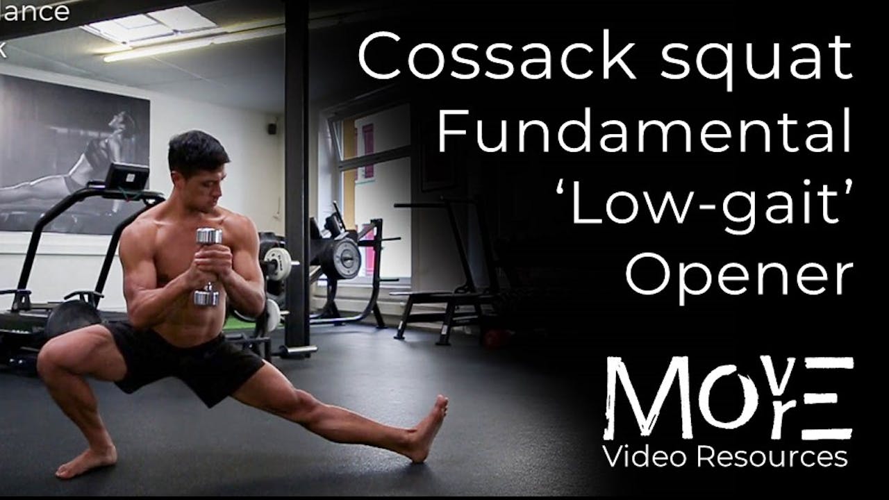 The Cossack Squat (Low Gait Opener) - BW leg-abduction range & forms ...
