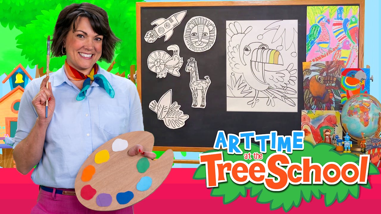 Art Time | How to Color - Art Time at the TreeSchool Videos - My ...