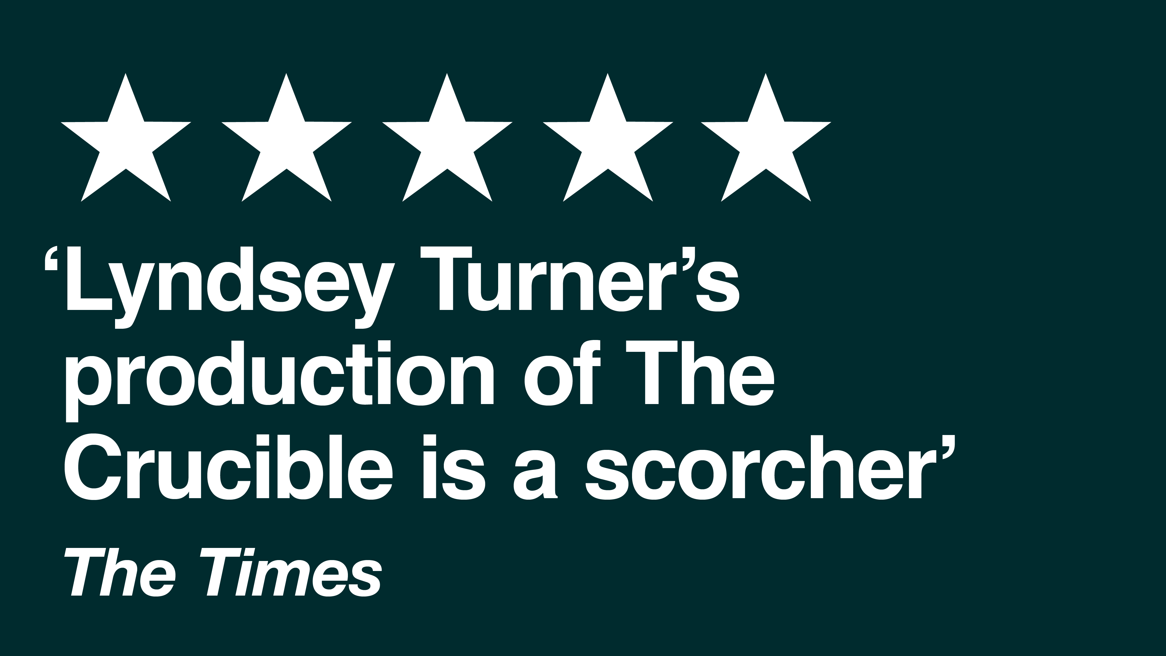 The Crucible - National Theatre at Home | Watch Theatre Online