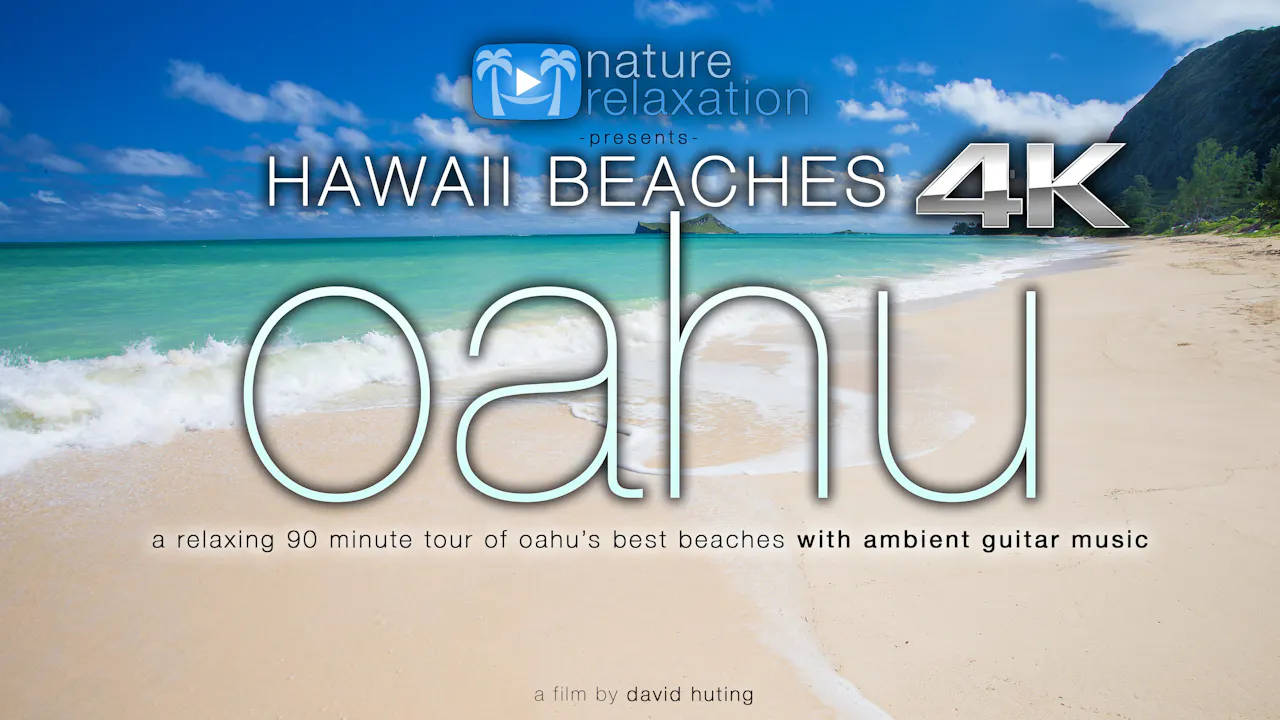 Hawaii Beaches Oahu (+music) 90 Minute Dynamic Nature Relaxation Video ...