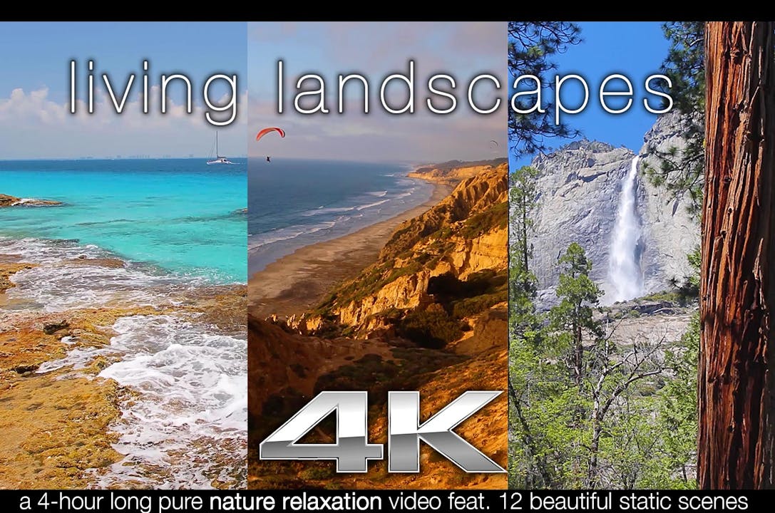 Living Landscapes 4HRs of Static Pure Nature Scenes - Nature Relaxation ...