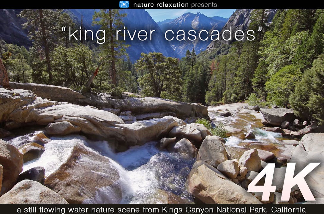 King River Cascades 1 HR Static Nature Video - Nature Relaxation™ On-Demand