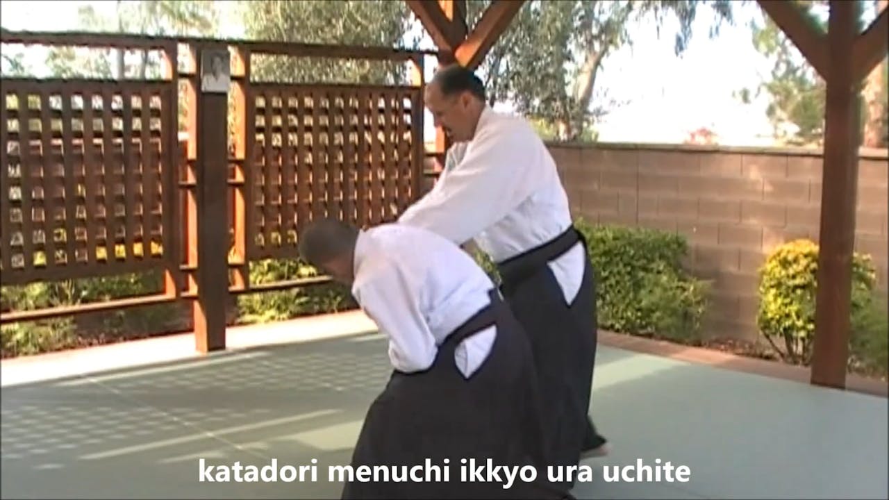 katadori menuchi ikkyo ura uchite - Nishikaze Aikido Society