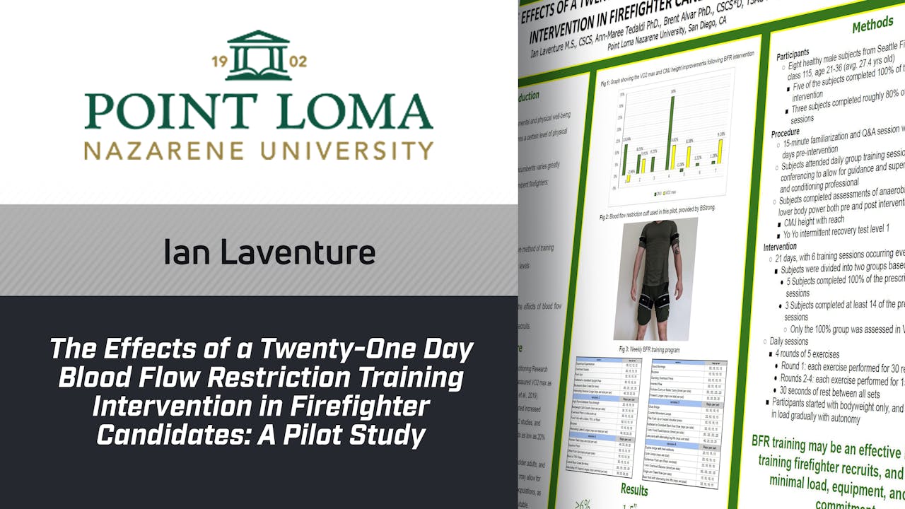 Effects of a 21 Day BFR Training Intervention in Firefighter Candidates ...