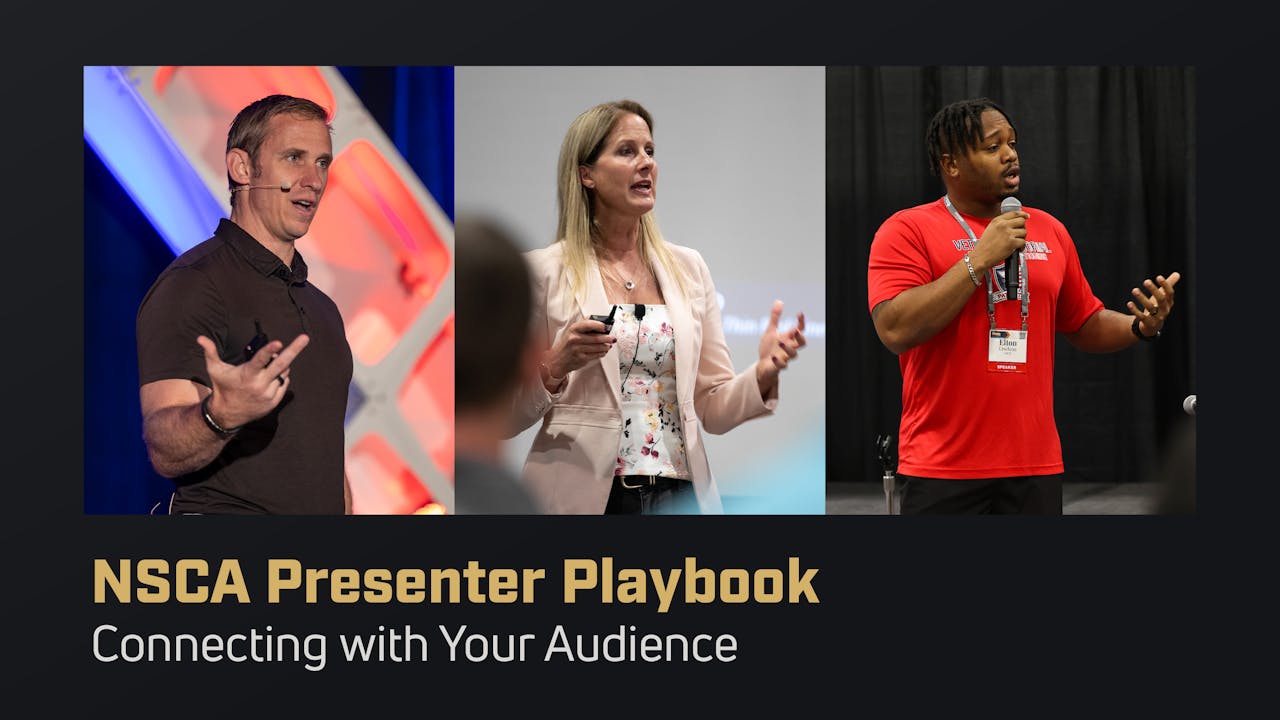 Connecting with Your Audience - NSCA Presenter Playbook - NSCA TV