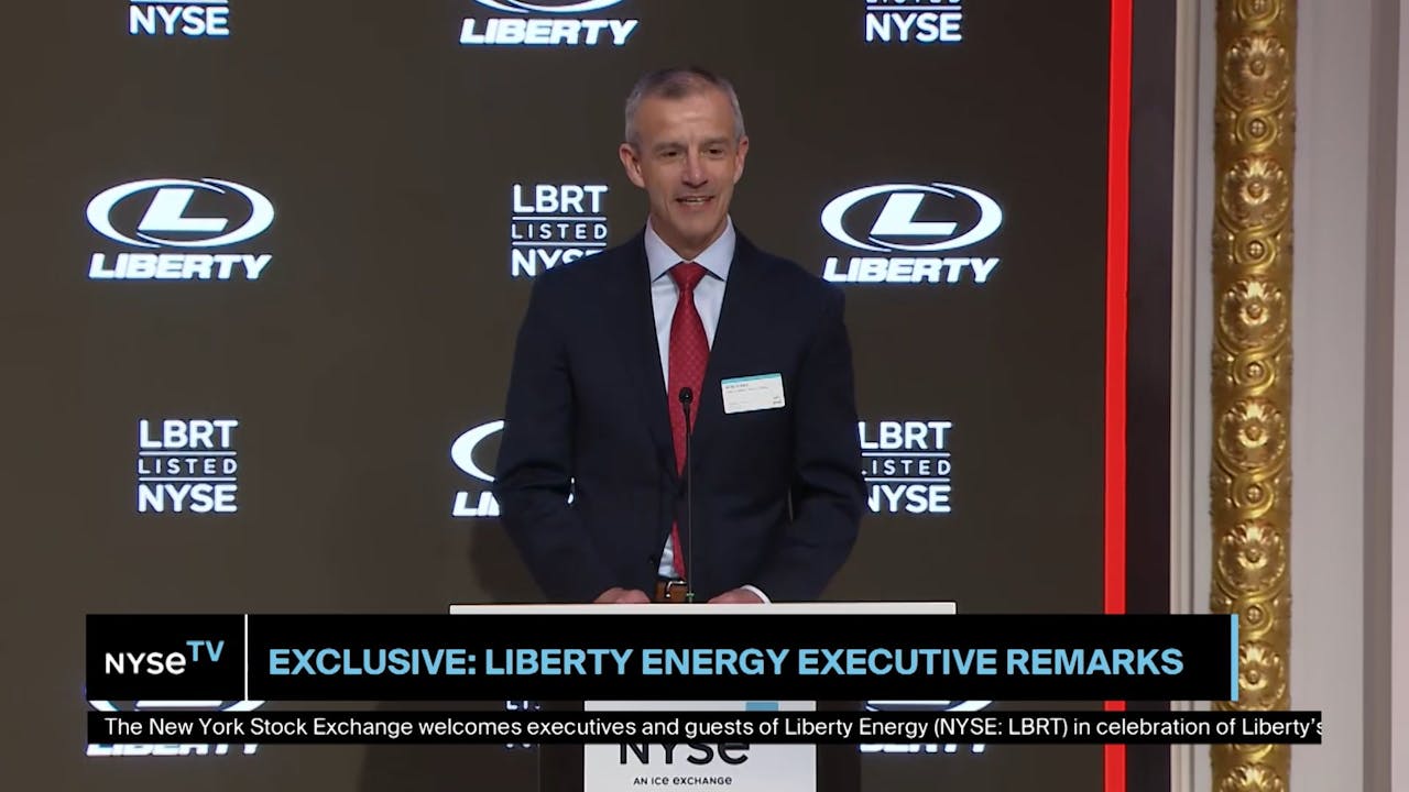 Ron Gusek, CEO at Liberty Energy Joins NYSE TV Live - 2025 - New York ...