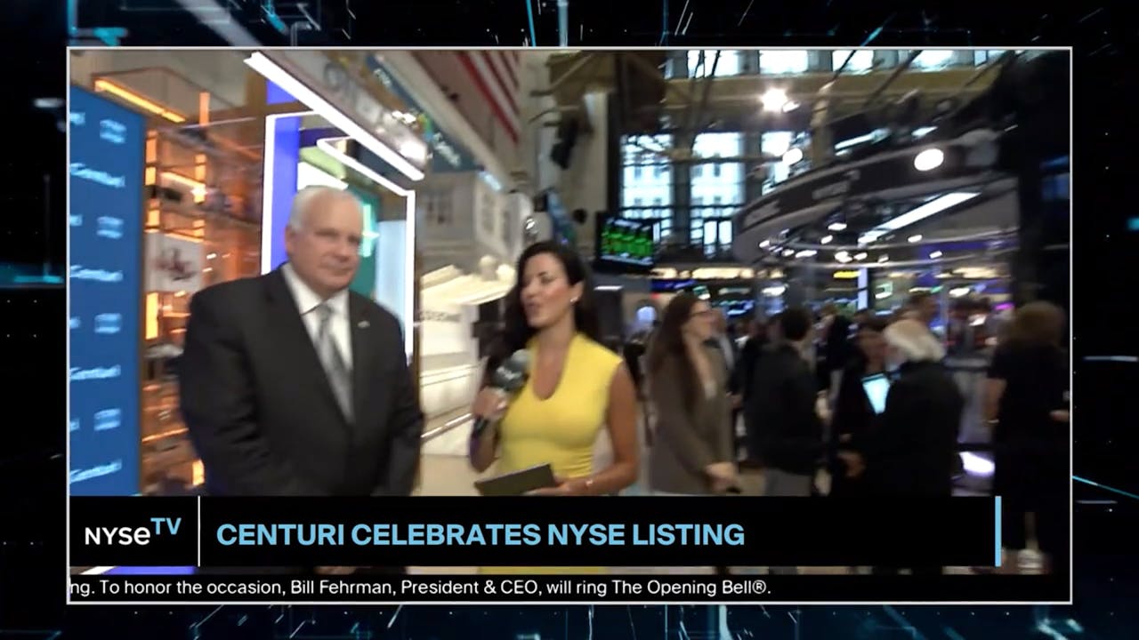 Centuri President & CEO Bill Fehrman Celebrates their NYSE Listing ...
