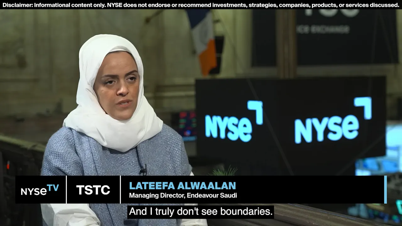 Lateefa Alwaalan, MD of Endeavor Saudi Arabia - 2024 - New York Stock ...