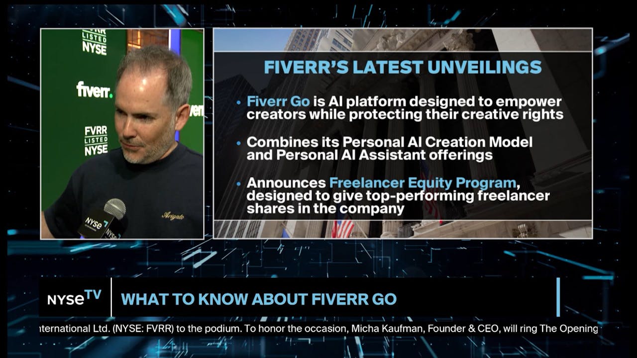 Micha Kaufman, Founder + CEO, Fiverr joins NYSE TV Live - 2025 - New ...