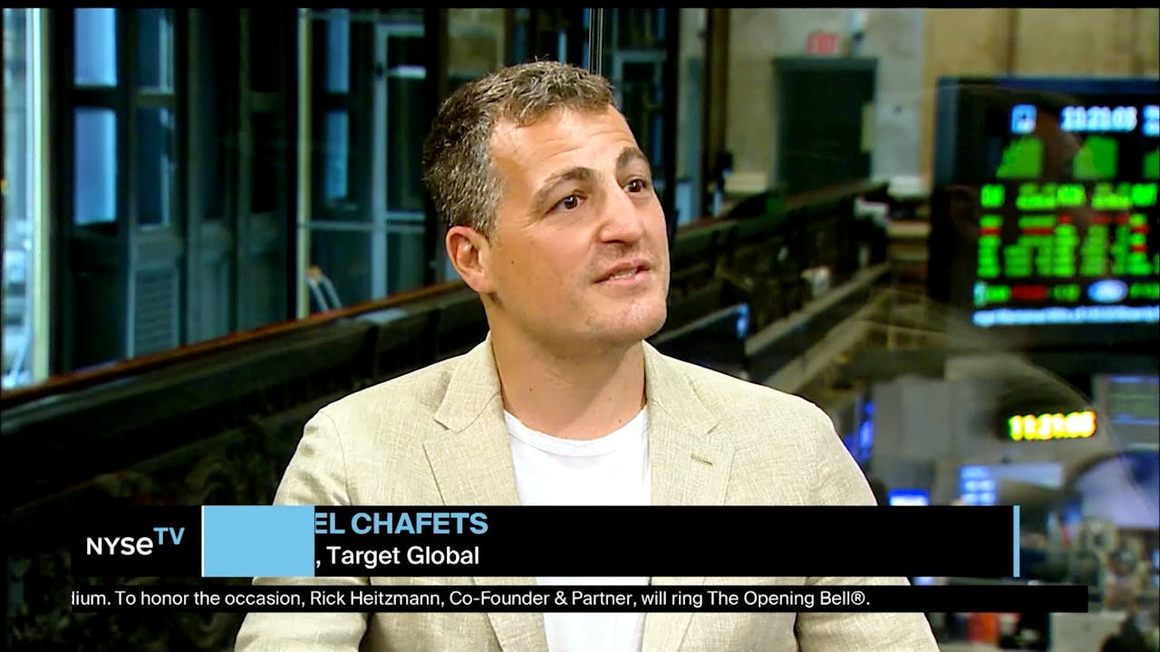 Shmuel Chafets, Founder at Target Global Joins NYSE TV Live - New York Stock Exchange - An Ice ...