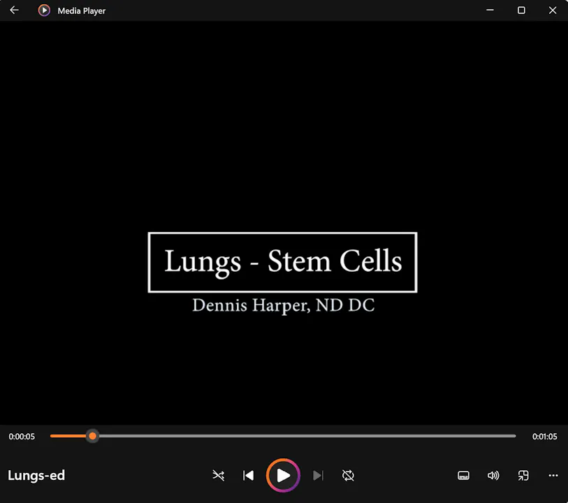 Lungs - Stem Cell Treatment - OCBM Roadmap Virtual Video Training Library