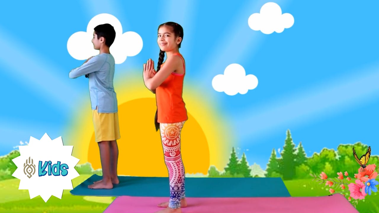 Week 1 of Surya Namaskar | An OM Warrior Kids Surya Namaskar Video - 3 ...