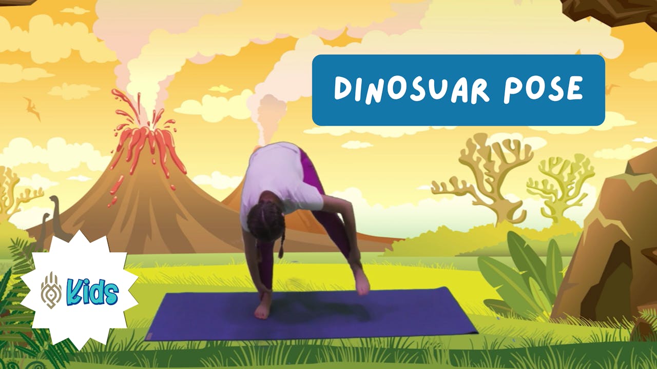 How To Practice Dinosaur Pose | An OM Warrior Kids Yoga Pose Tutorial ...