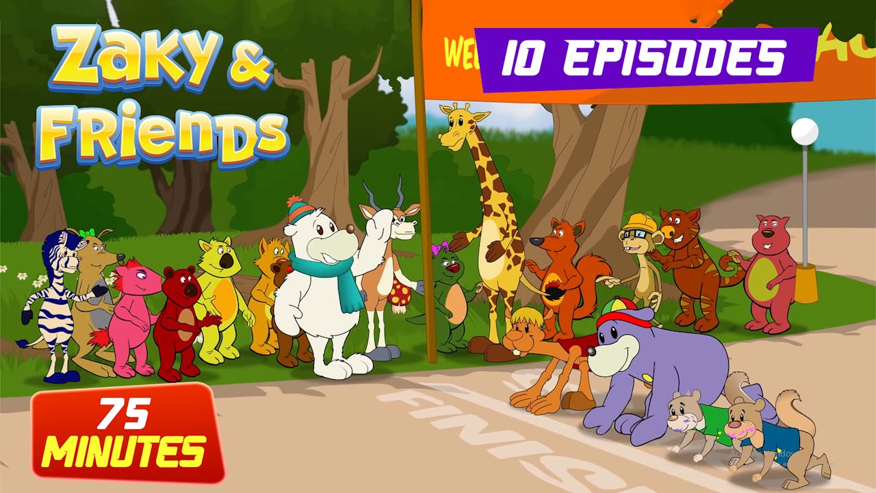 Zaky & Friends 75 Minutes Compilation | 10 Zaky Cartoon Episodes - Zaky ...