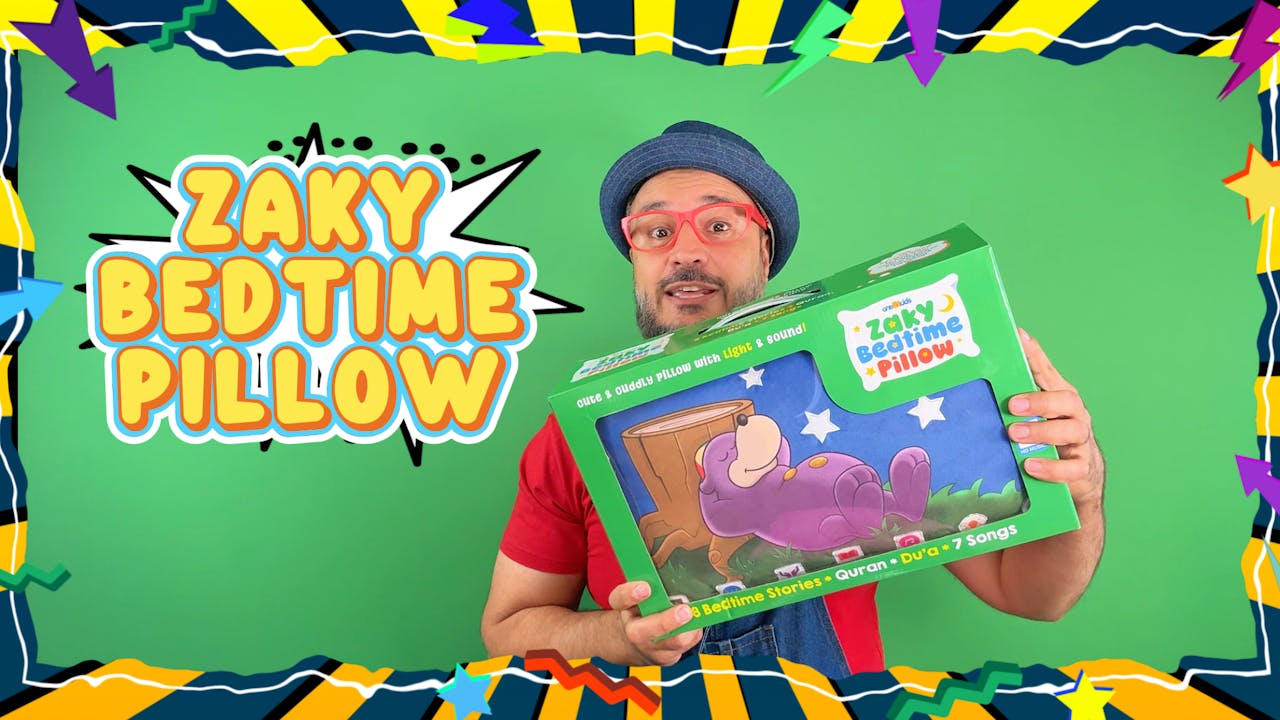 Subi Unboxes the NEW Zaky Bedtime Pillow! | Light, Songs & Qur’an ...